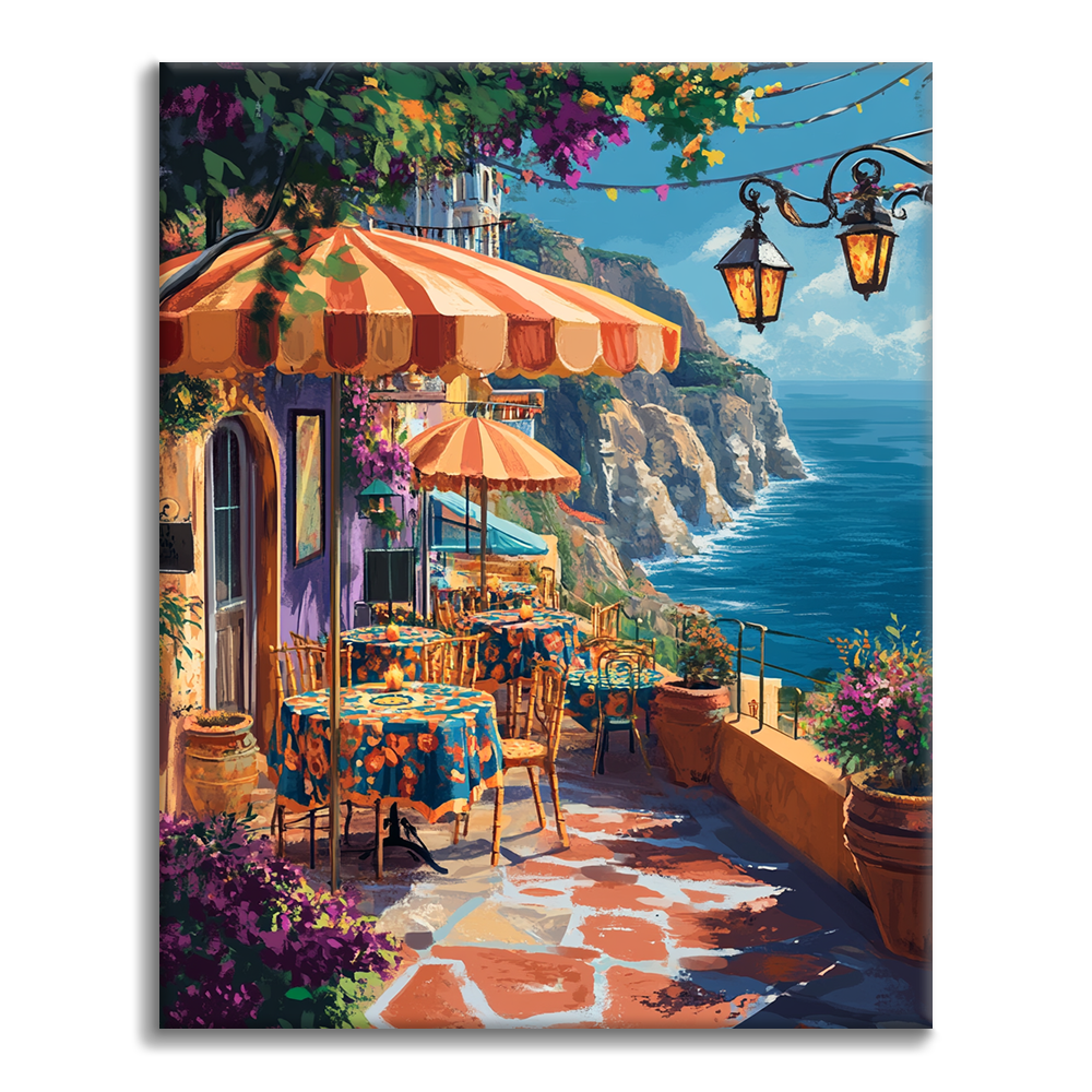 Cliffside Coffee - Paint by Numbers – Cheerful painting®